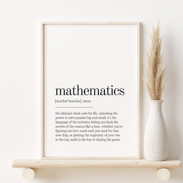 Mathematics Wall Art - Etsy