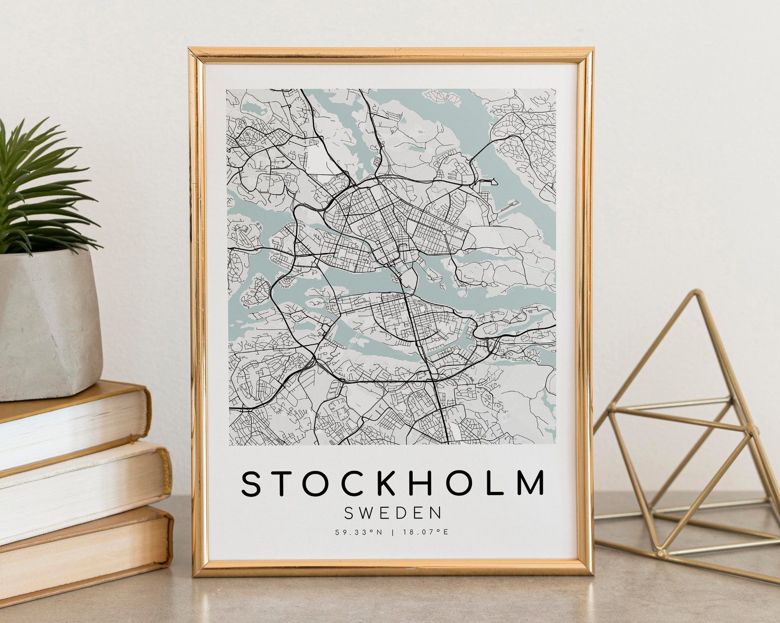 STOCKHOLM Sweden City Map Wall Map Poster Engagement Map - Etsy