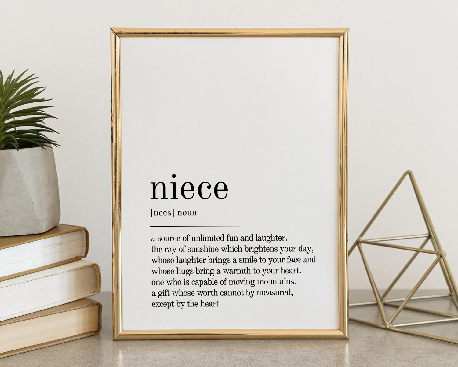 Niece Definition Print Self Love Wall Art Dictionary Print - Etsy