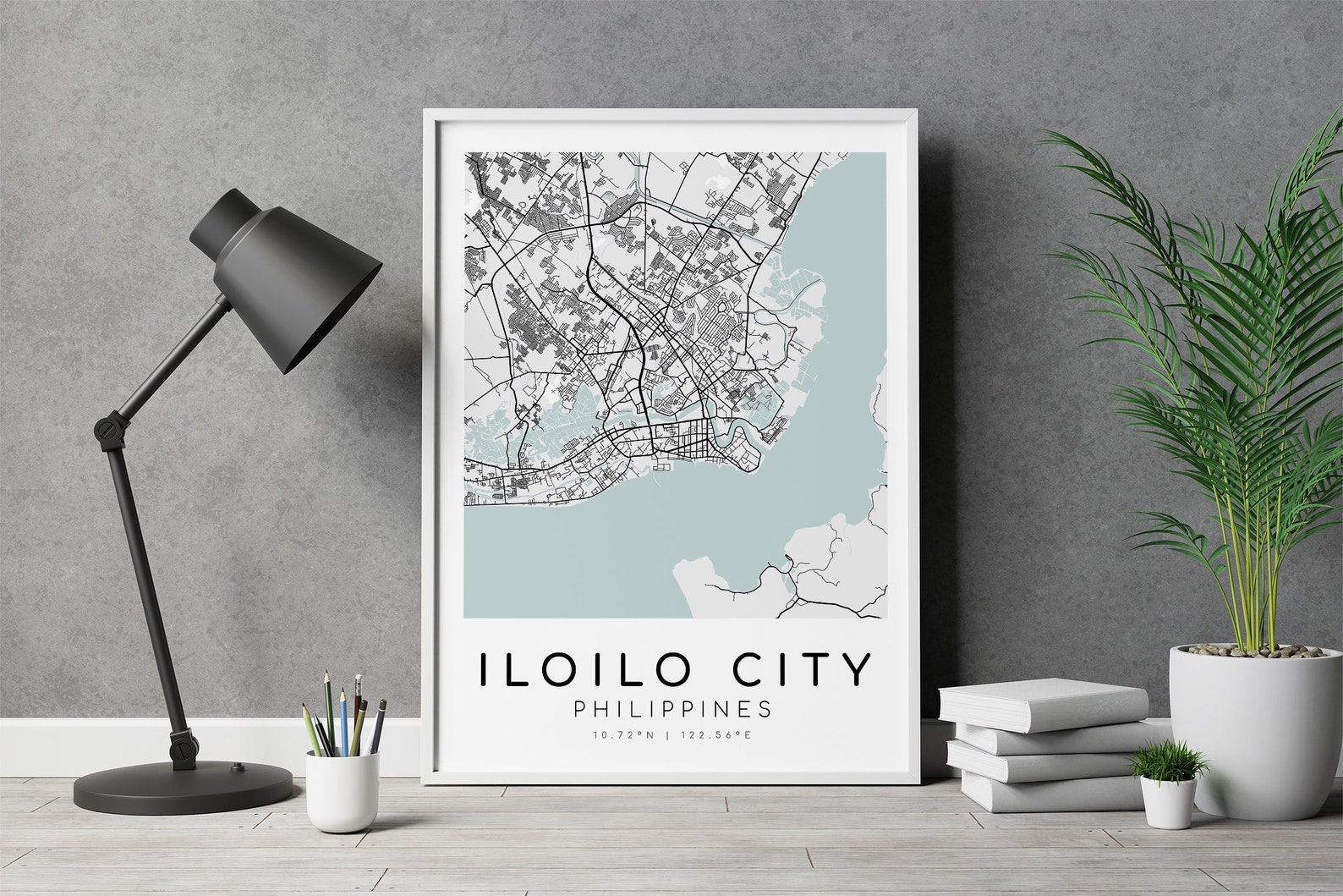 ILOILO CITY Philippines Map Print, City Map Poster, Unique Gift Idea ...