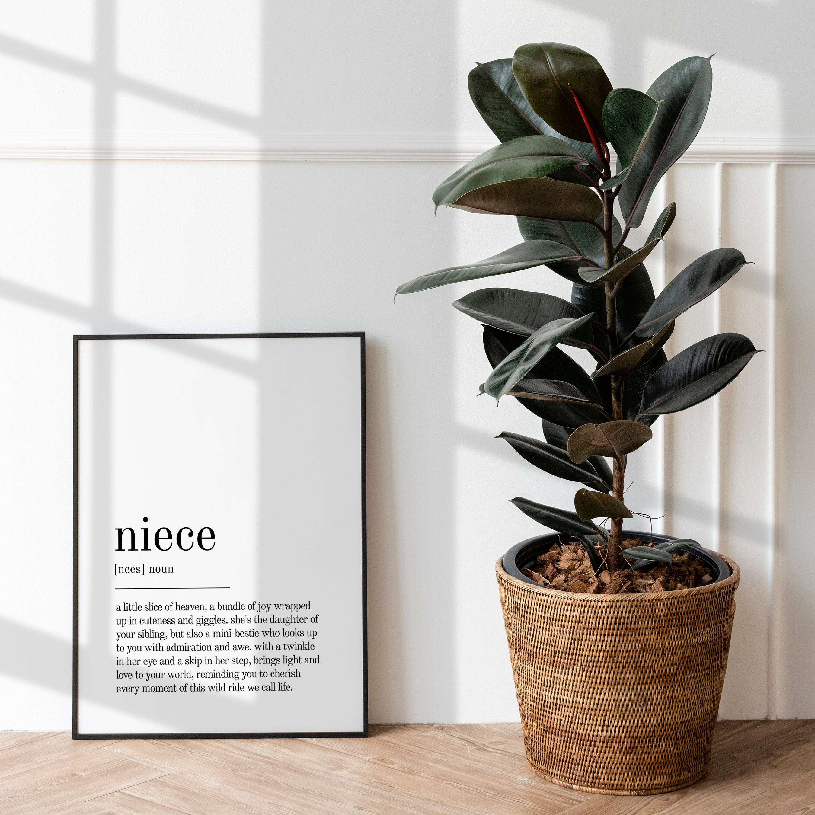 Niece Definition Print, Self Love Wall Art, Dictionary Print, Niece ...