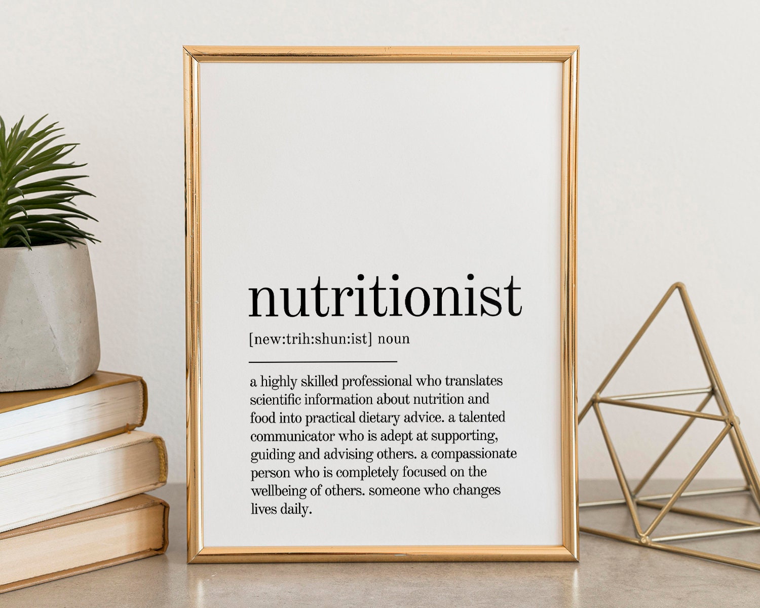 Nutritionist Definition Print Book Quote Print Office - Etsy
