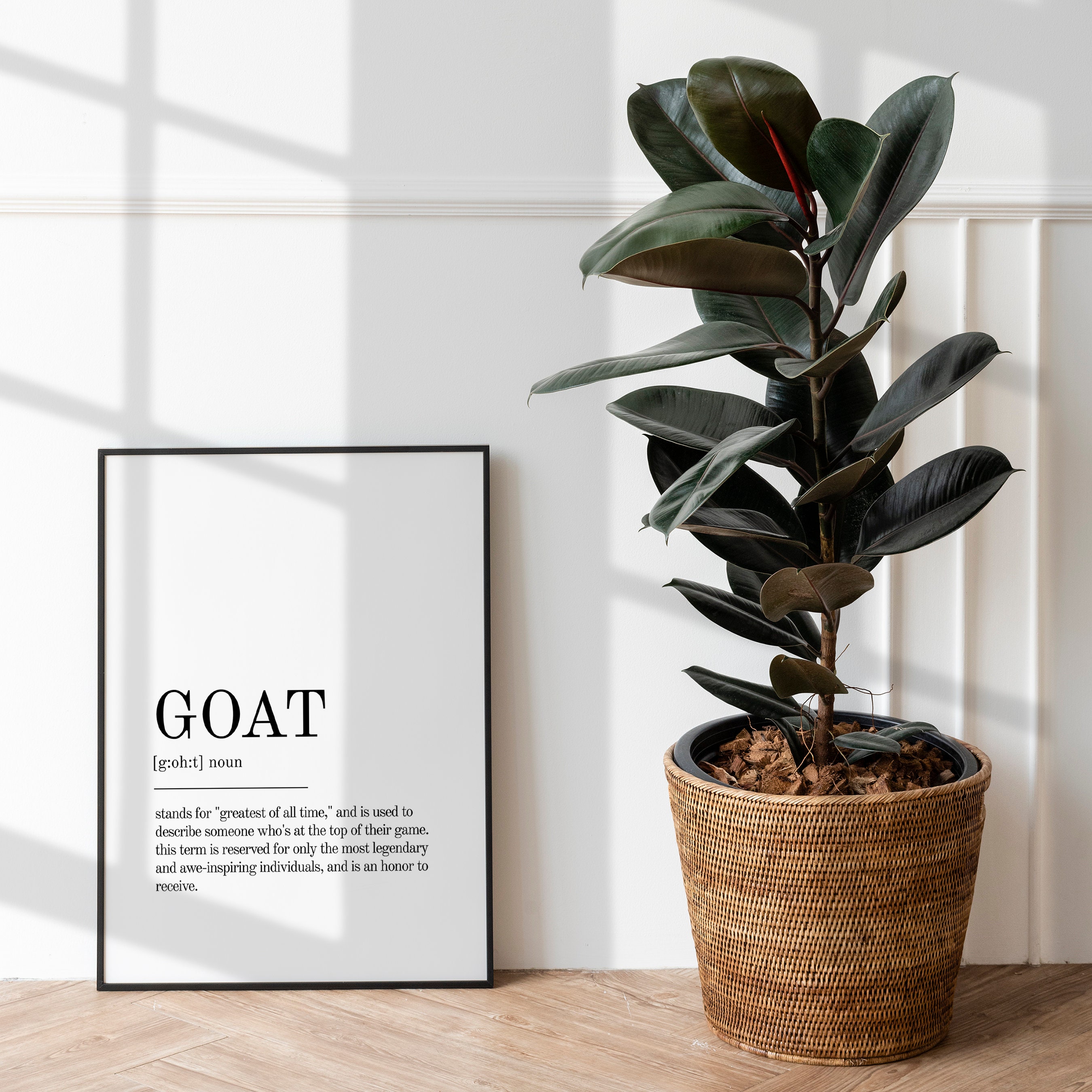 GOAT Definition Print, Wall Art Prints, GOAT Quote Print, Wall Decor ...