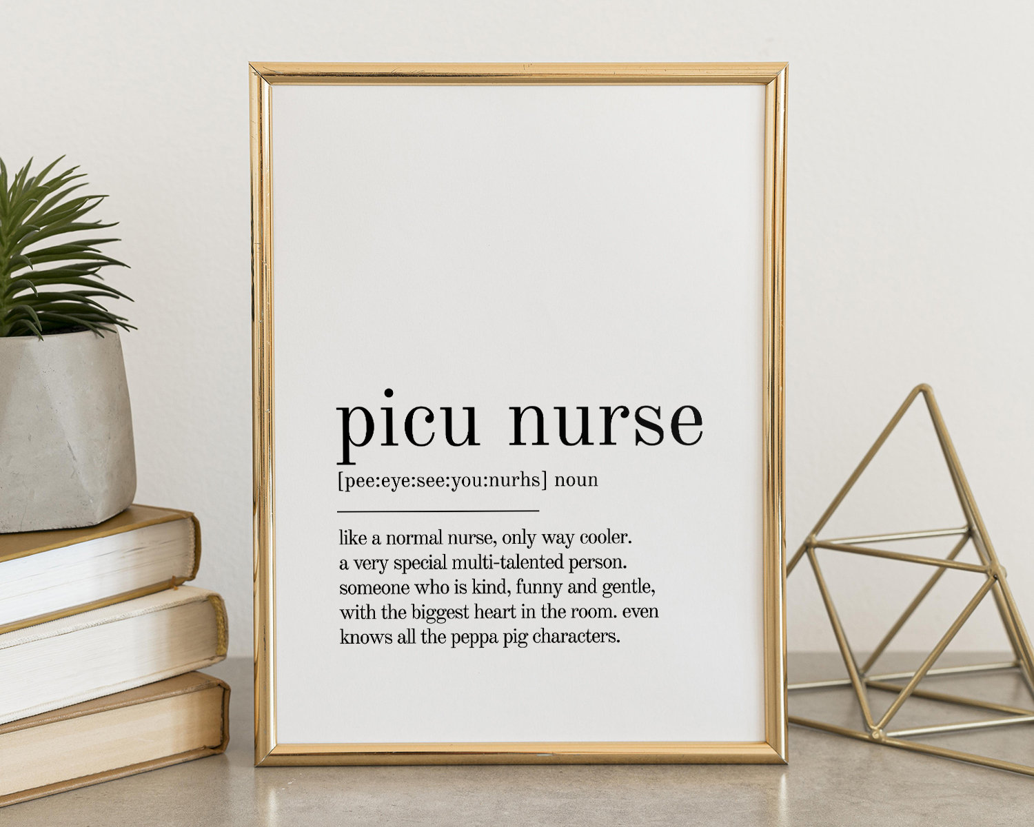 Picu Nurse Definition Print Book Quote Print Office - Etsy