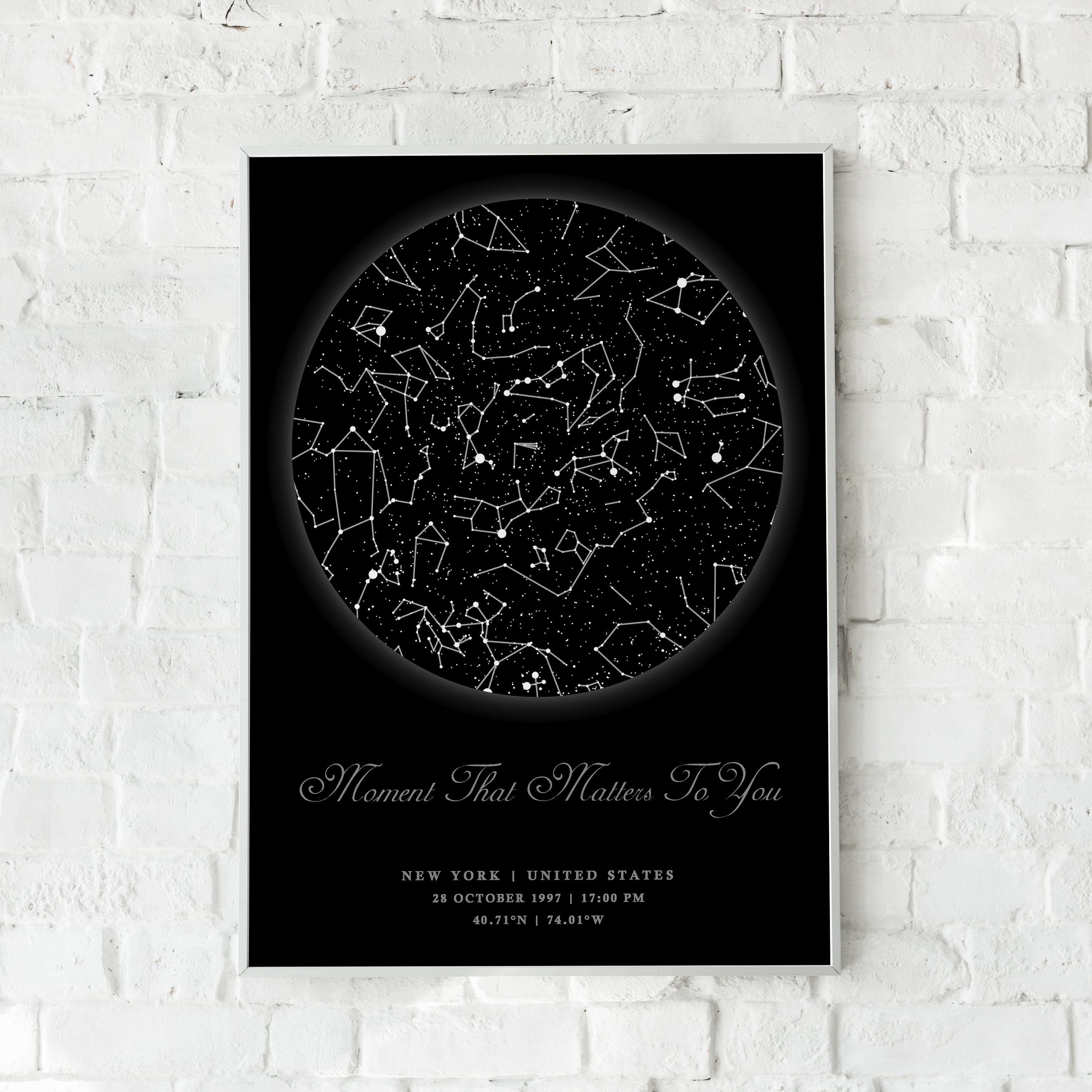 Digital Download Custom Star Map by Date Printable - Etsy
