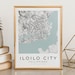 ILOILO CITY Philippines Map Print City Map Poster Unique - Etsy