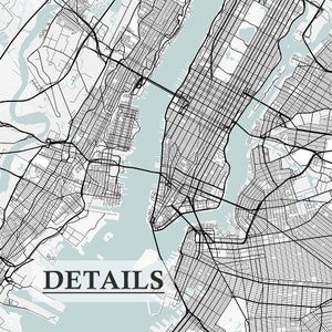 MANHATTAN Kansas City Map, KS USA Home Map, Map Print, Custom Locations ...