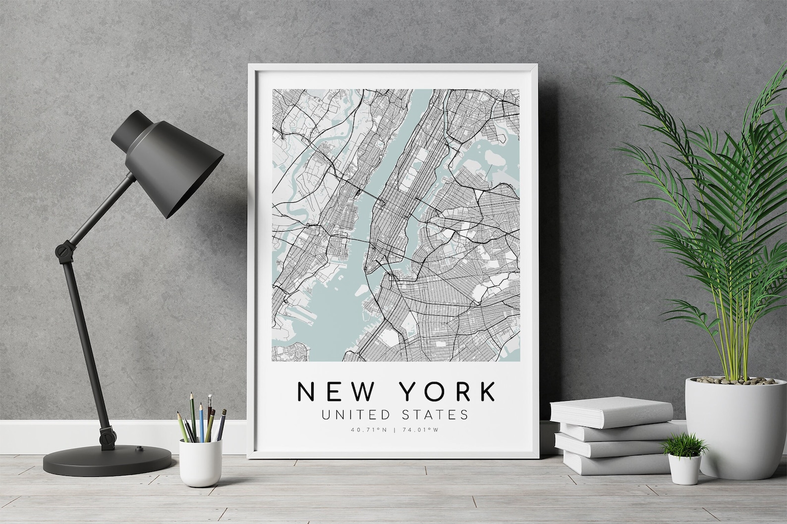NEW YORK City Map, United States NY Gifts for Her, Minimalist Map Print ...