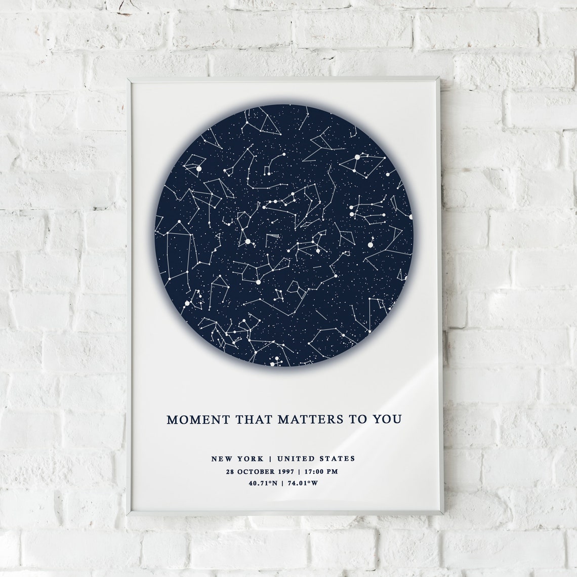 Digital Download Custom Star Map by Date Printable - Etsy