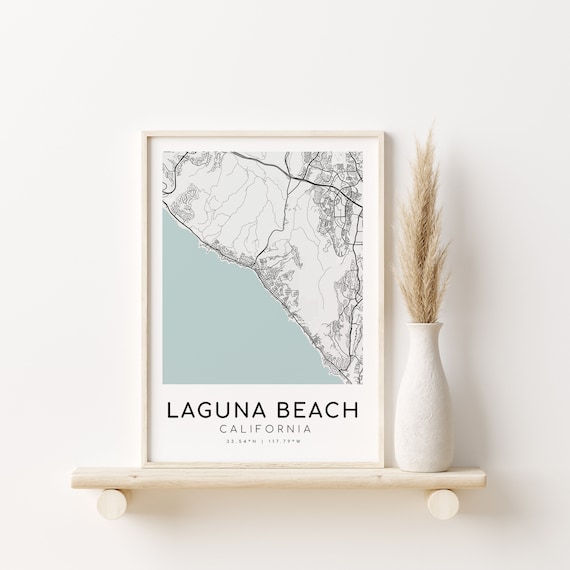 Mapa De La Laguna De California Laguna Niguel California Map United