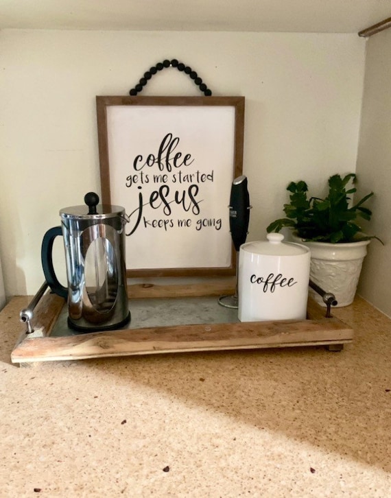 Jesus and Coffee Chalk Sign | Etsy
