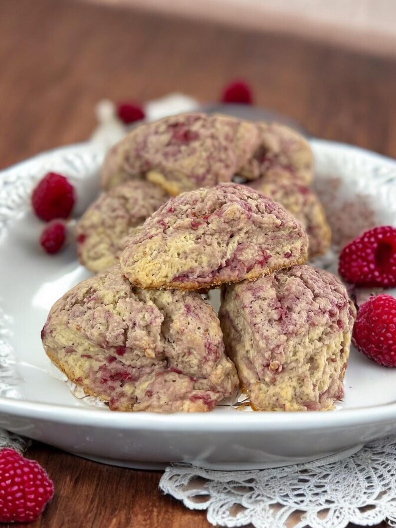 Lemon Raspberry Scones - Etsy