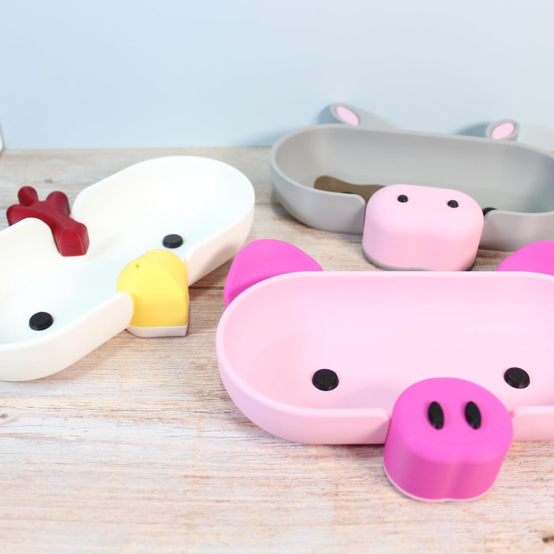 Adorable Farm Animal Eyeglass Glasses Holder - 3D Printed Pig, Cow, or ...