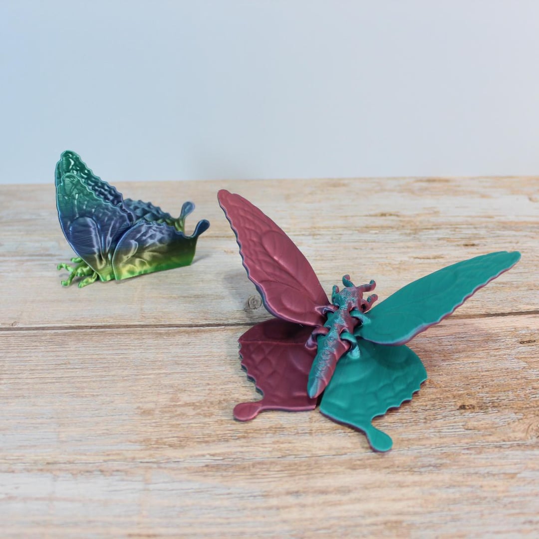 Adorable Articulated Flexi Butterfly Fidget Toy Desk Toy Decor - 3D ...