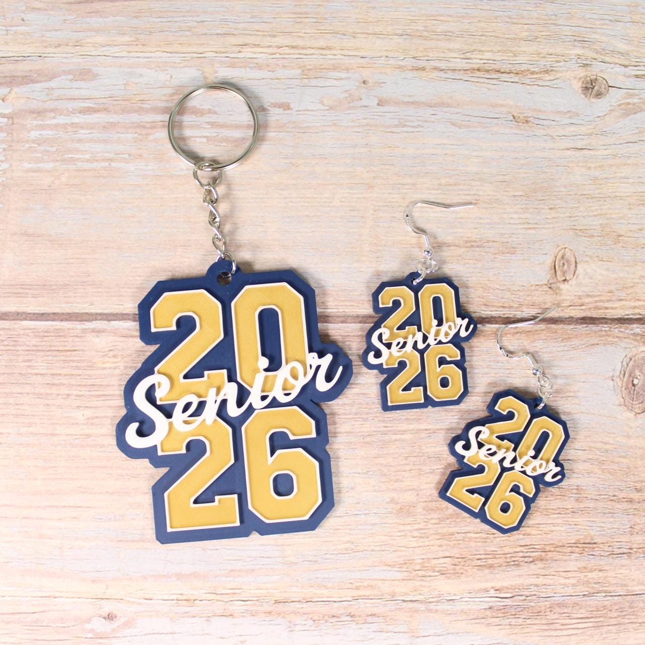 Class of 2026 Keychain or Earrings – Custom School Colors | Graduation ...