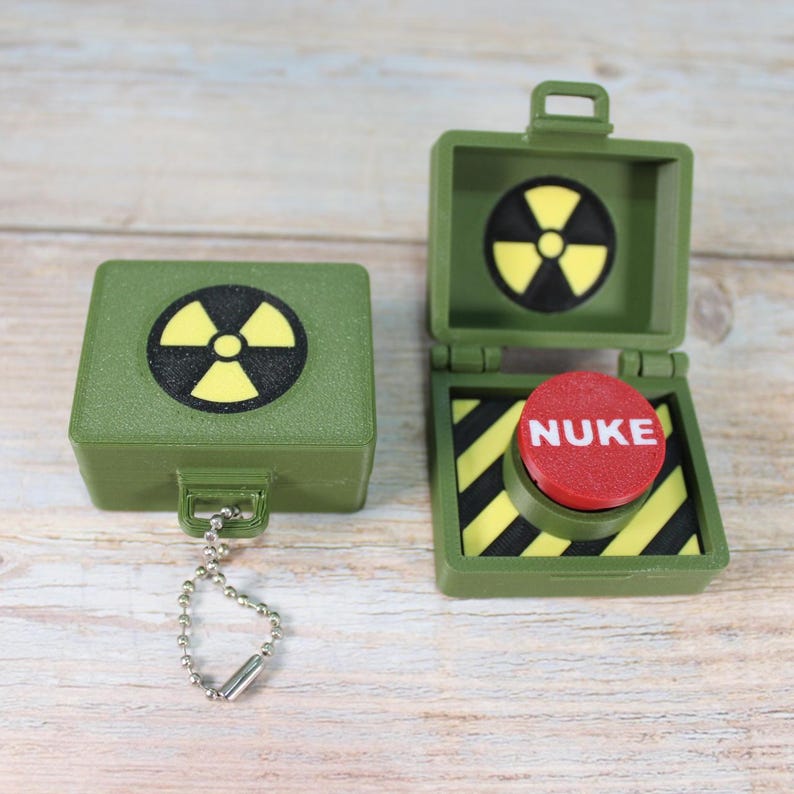 Mini Nuke & Top Secret Nuke Briefcase Clicker Fidget Toys or Keychains ...