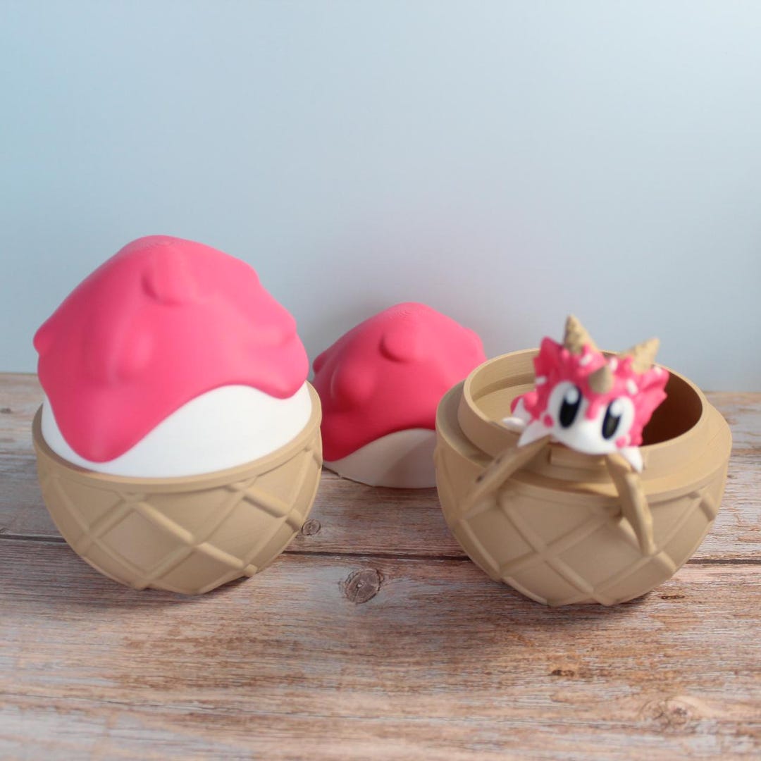 Sugar Rush Mini Dragon & Egg Set – Articulated 3D Printed Flexi Dragon ...