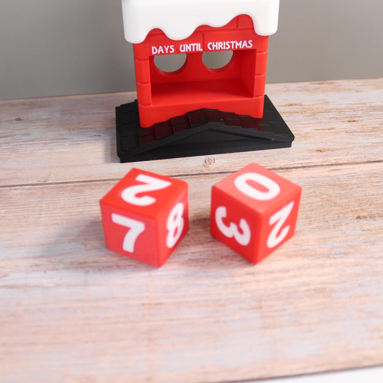 Santa in the Chimney Christmas Countdown Calendar – 3D Printed Holiday ...