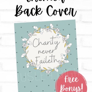 Relief Society Binder Cover - LDS Relief Society Printable - Etsy