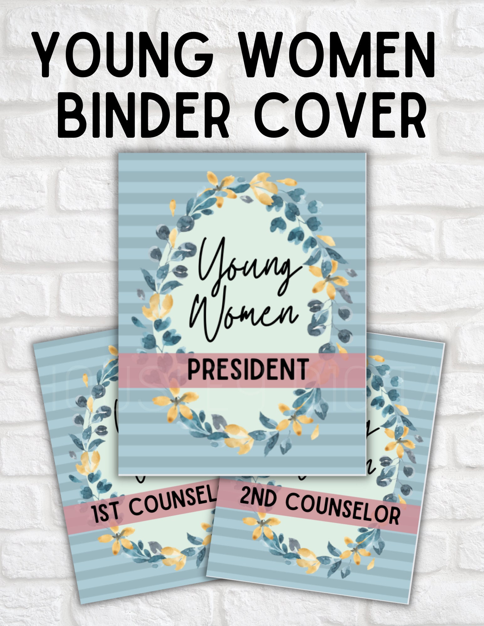 Young Women Binder Cover LDS Printable 2021 | Etsy