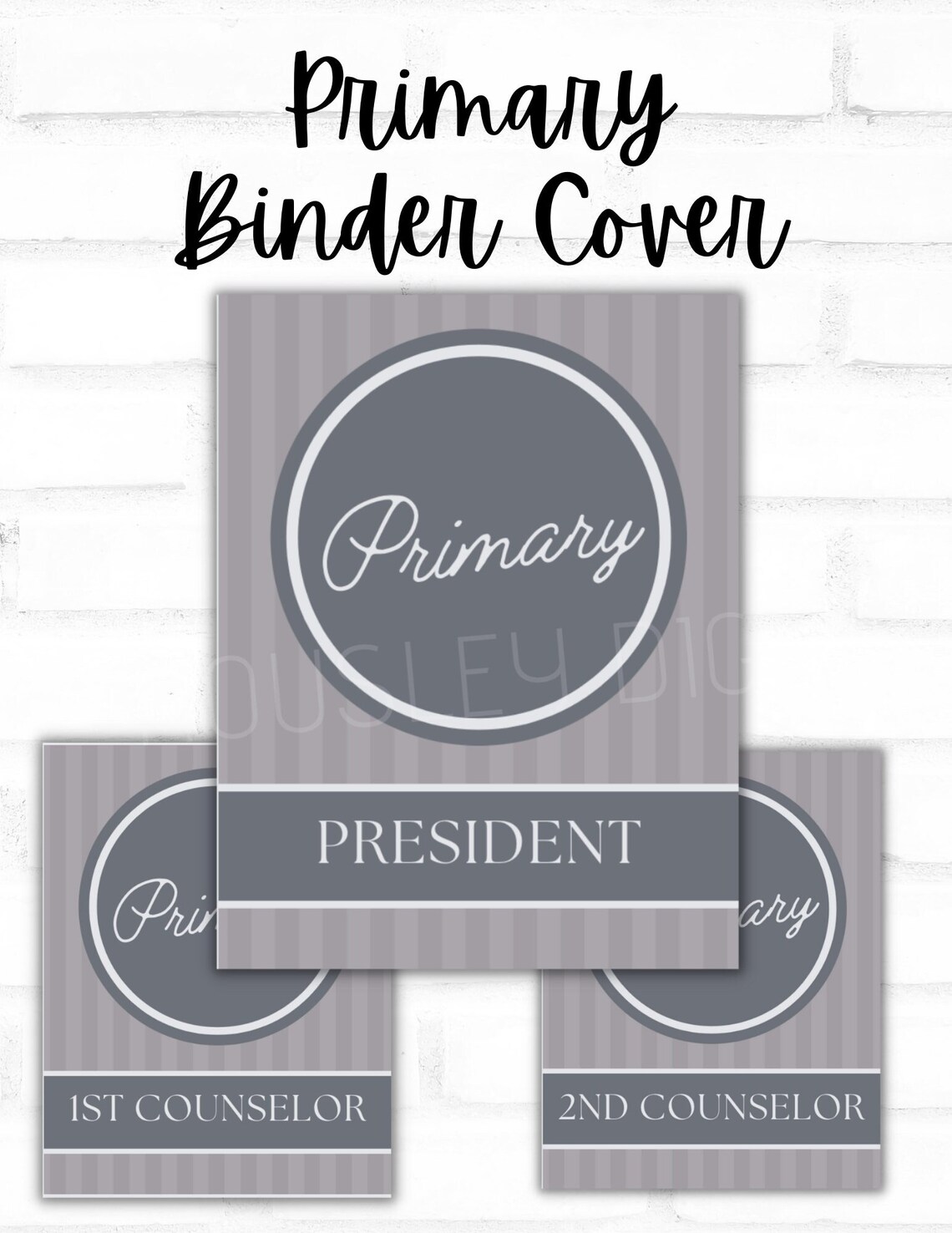 Primary LDS Printable Purple Stripe Binder Cover - Etsy