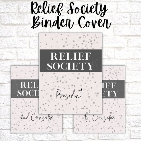 PRINTABLE LDS Binder Cover Relief Society 2021 | Etsy