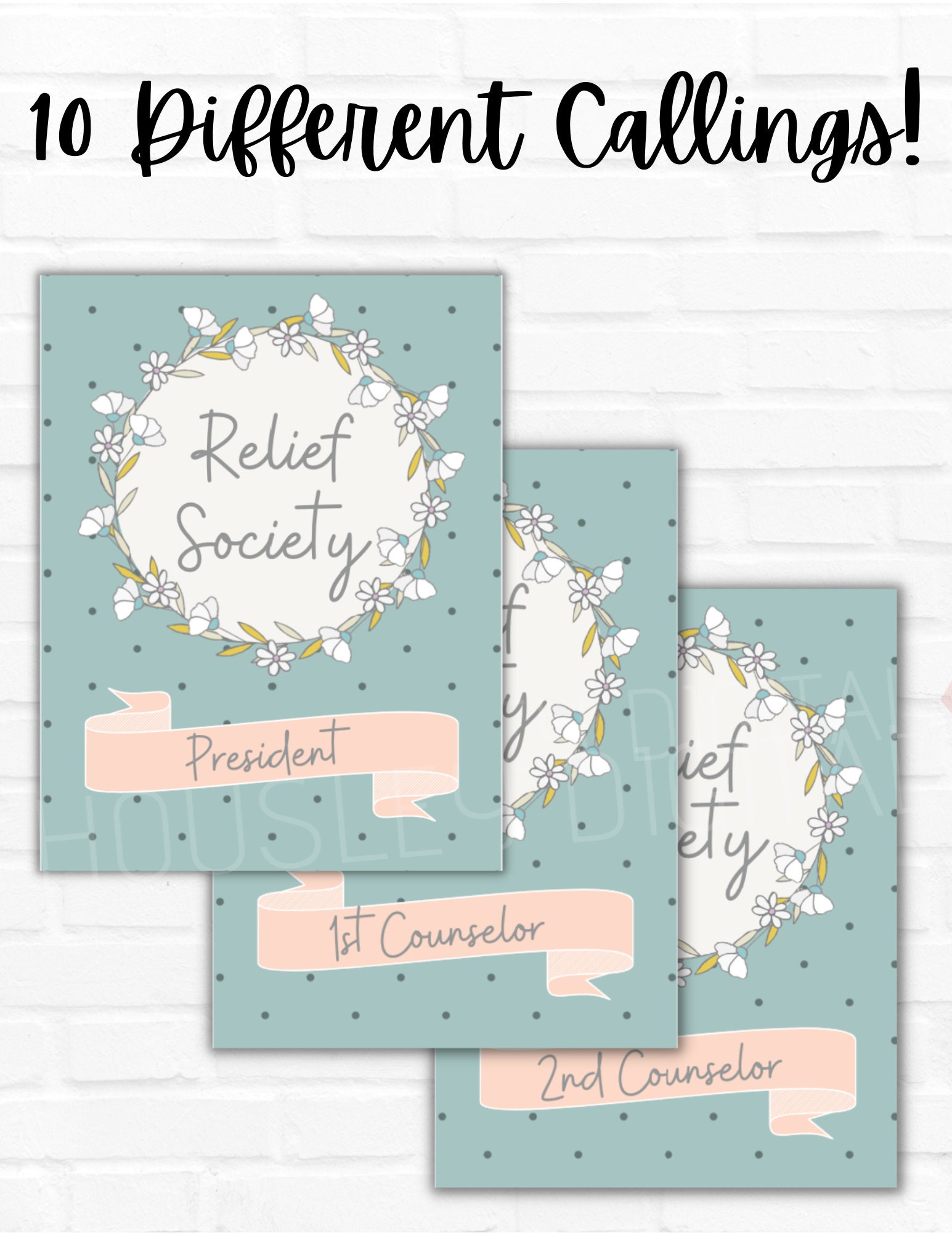 Relief Society Binder Cover - LDS Relief Society Printable - Etsy