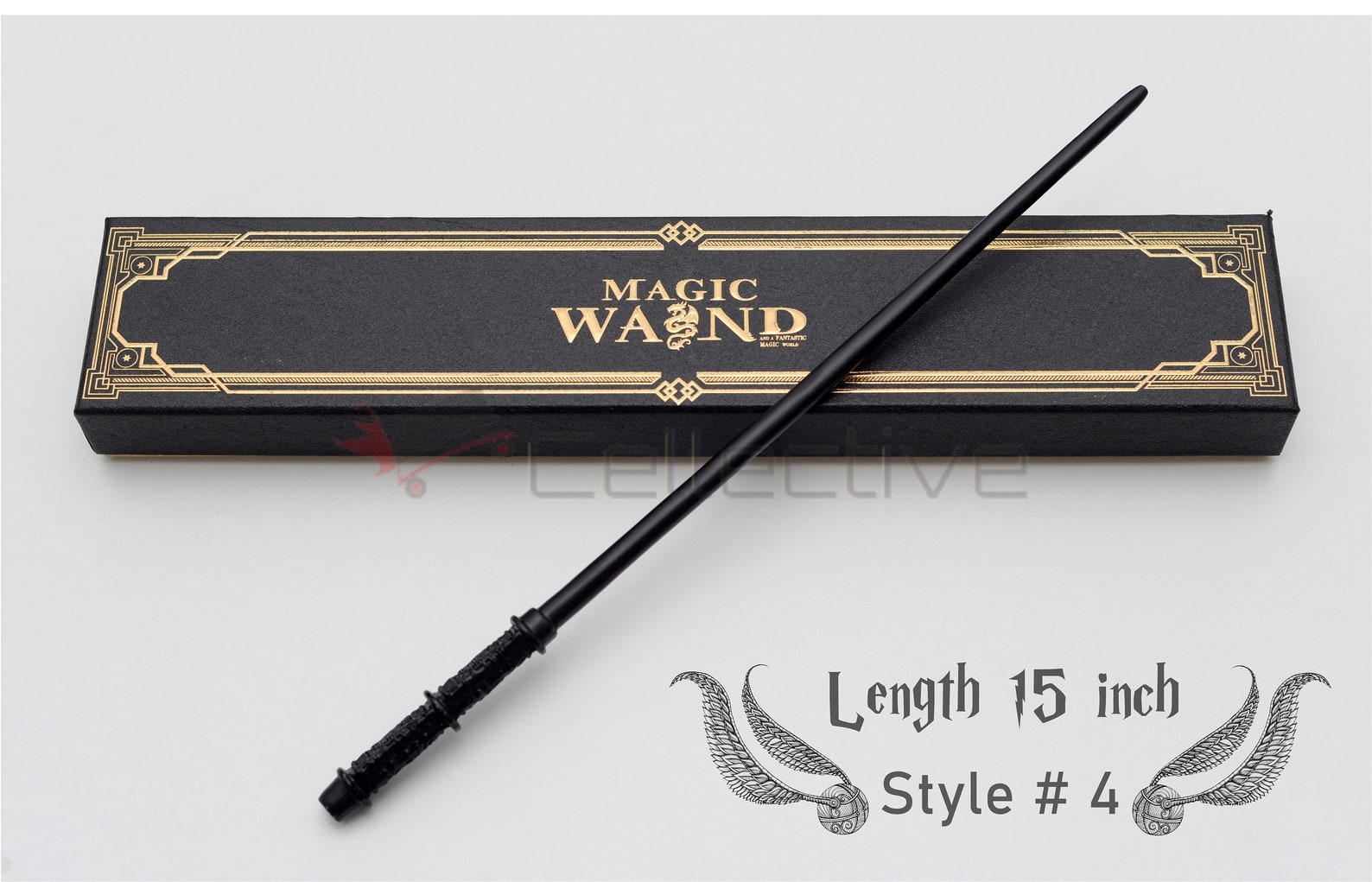 Handcrafted Magic Wand With Metal Core for Wizard Cosplay, Witchcraft ...