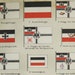 1895 Antique Lithograph of GERMAN HISTORIC FLAGS. Flags of German ...
