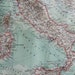 1897 Antique Map of ITALY, With Shipping Routes. Vintage Geography ...