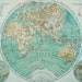 1895 Antique PHYSICAL WORLD MAP. Europa. Africa. Asia. - Etsy