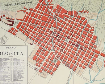 Old Maps of Colombia - Etsy