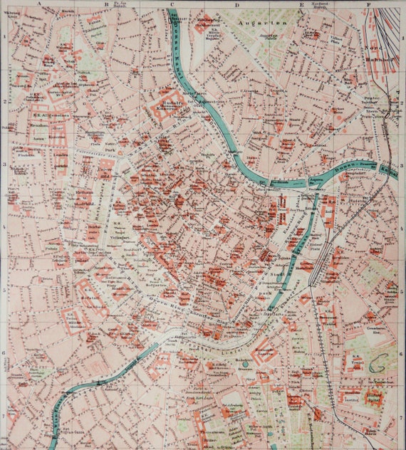 Old Town Vienna Austria Map