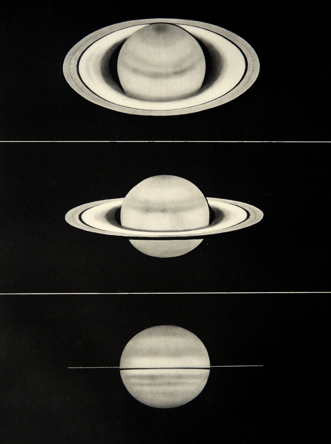 1937 Vintage Celestial Print of ASTRONOMY: SATURN PLANET, Different ...
