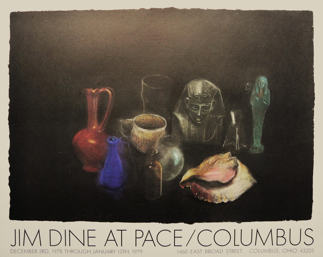 JIM DINE, Original Exhibition Poster for Pace Gallery, Columbus, Ohio ...