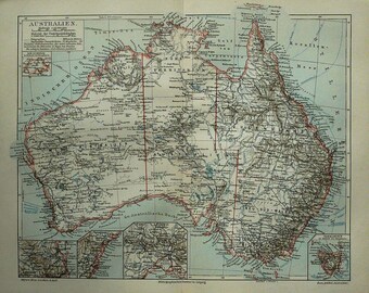 Old Map Melbourne - Etsy