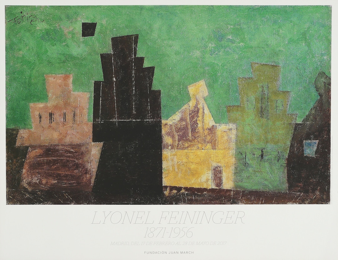 LYONEL FEININGER. Original Exhibition Poster for Fundación Juan March ...