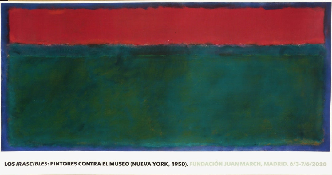 MARK ROTHKO. Original Exhibition Poster. Abstract Art. Abstract ...