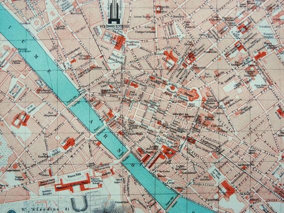 Old Map Of Florence Florence Ancient Map :: Medieval Art Tapestries