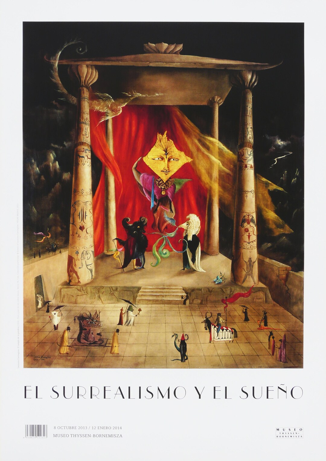 LEONORA CARRINGTON, Original Exhibition Poster. Surrealism. Surrealist ...