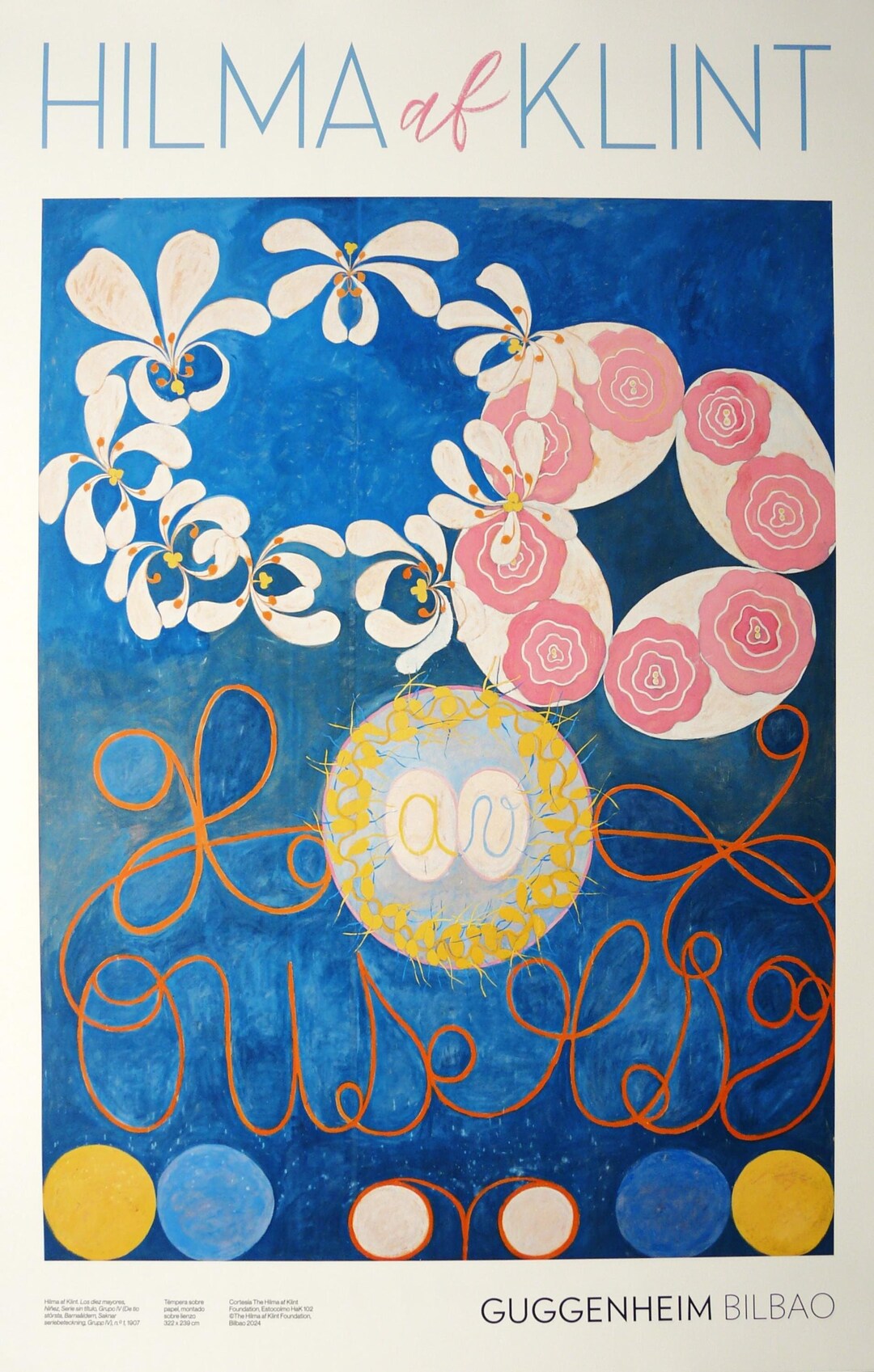 HILMA AF KLINT, Original Exhibition Poster for Guggenheim Museum ...