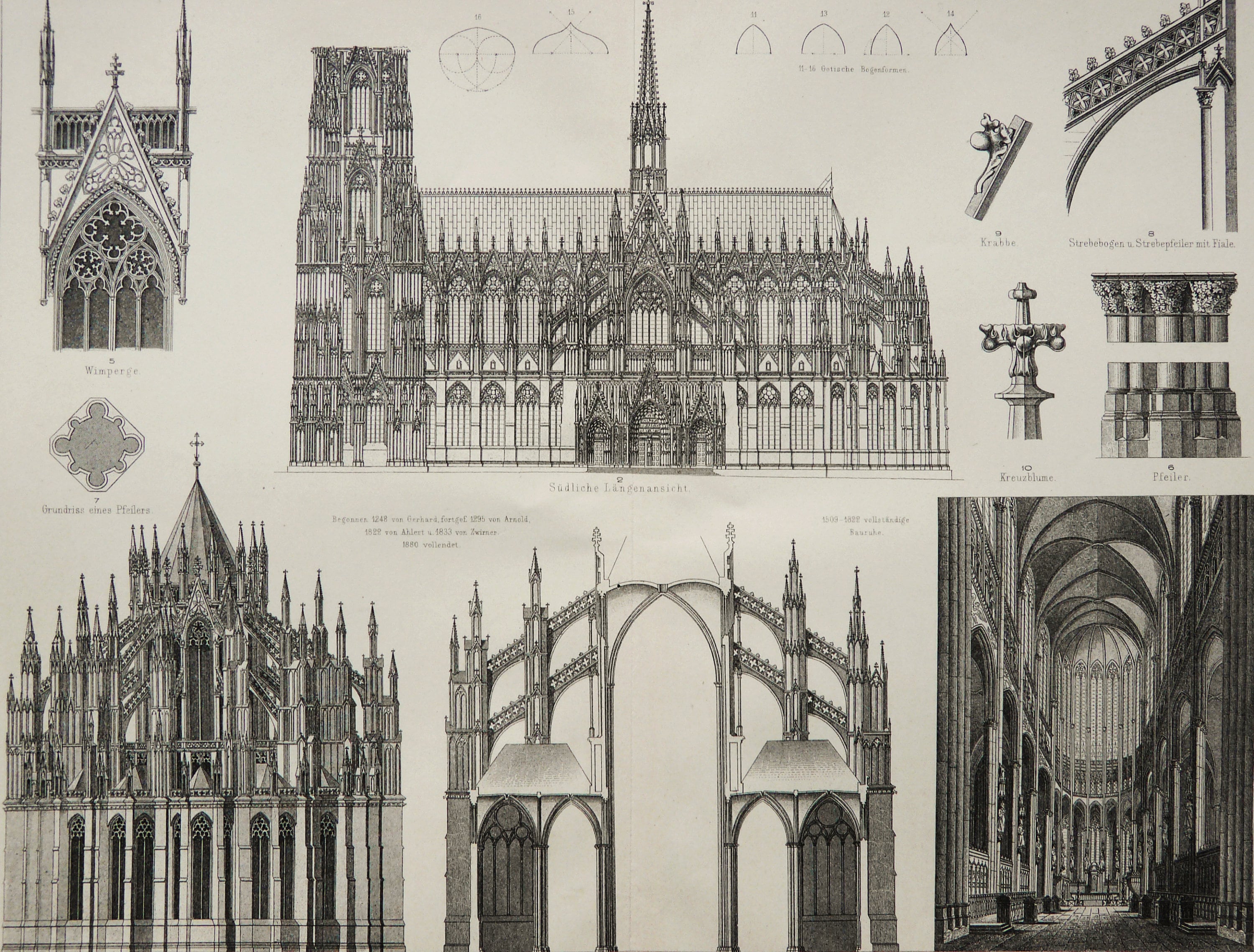 Medieval Cathedrals Drawings