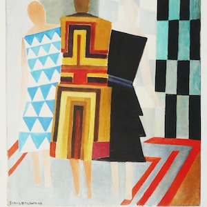 SONIA DELAUNAY. Original Art Poster for Museo Thyseen-bornemisza ...