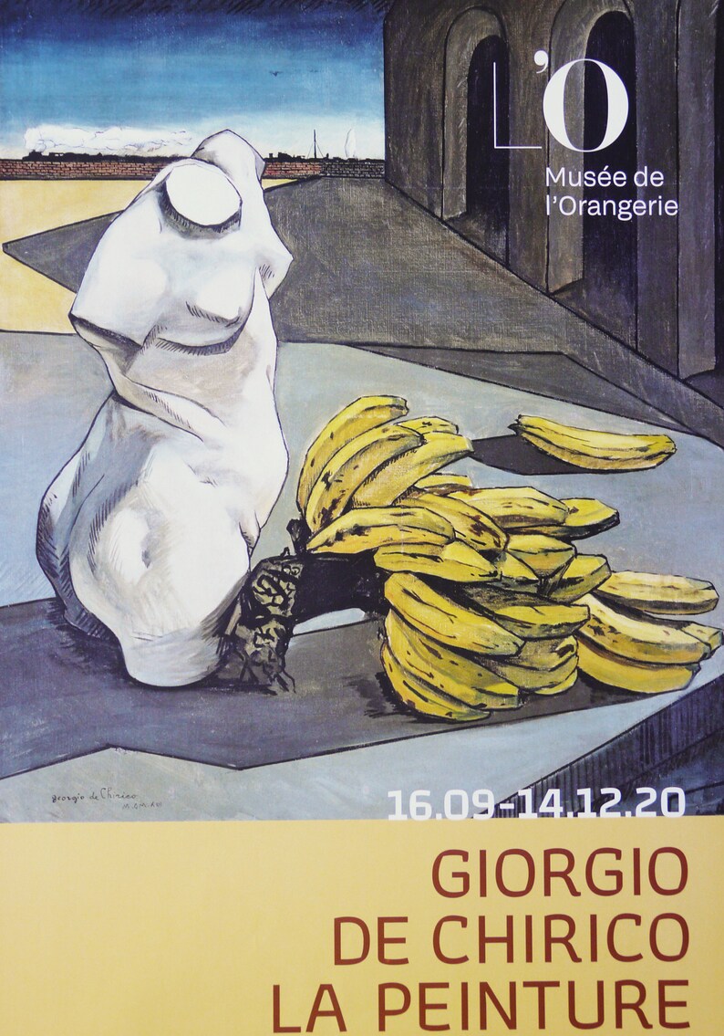 GIORGIO DE CHIRICO. Original Exhibition Poster, 2020. Metaphysical Art ...