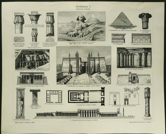 Ancient Egypt Architecture Drawing