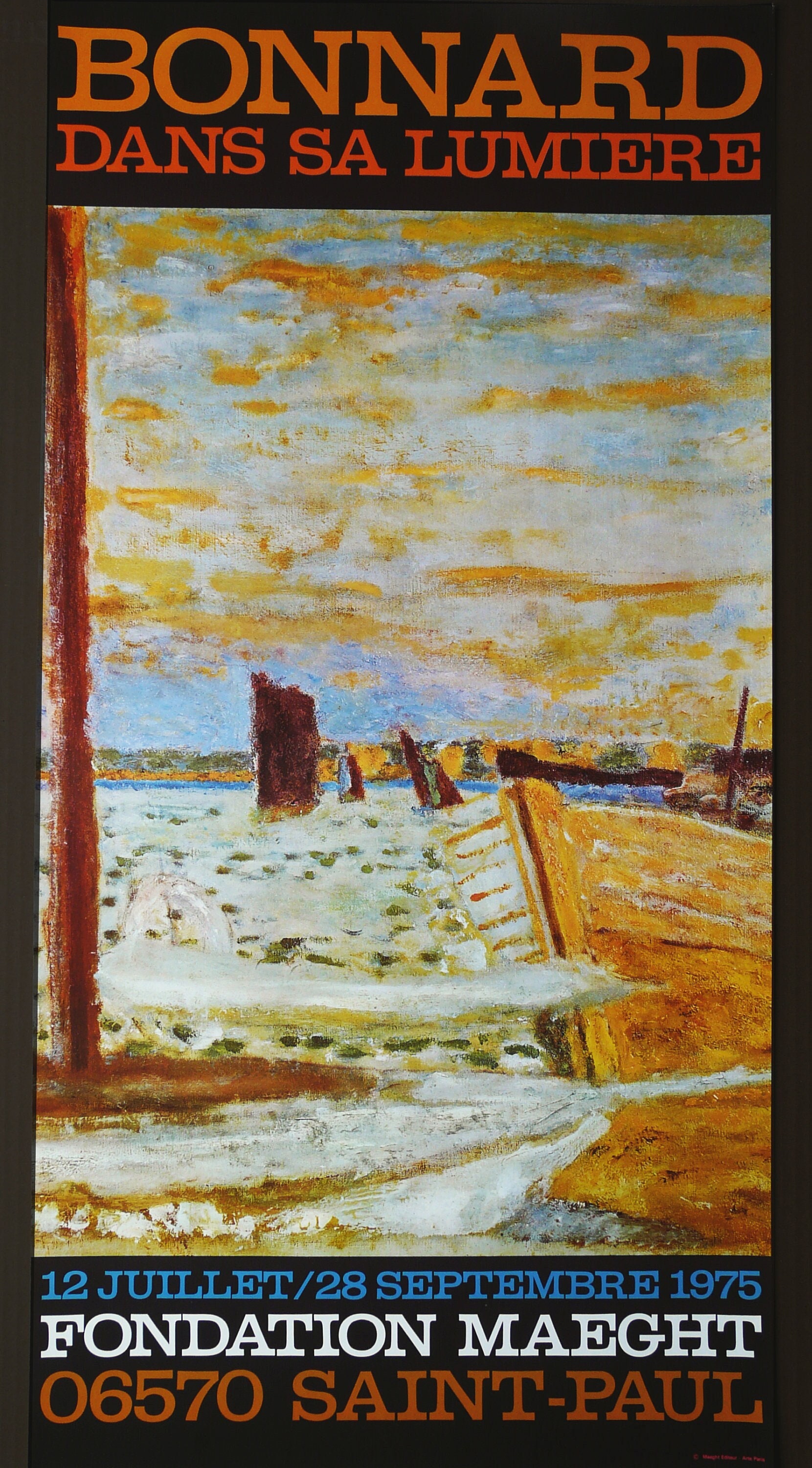 BONNARD Pierre, Original Exhibition Poster for Fondation Maeght ...