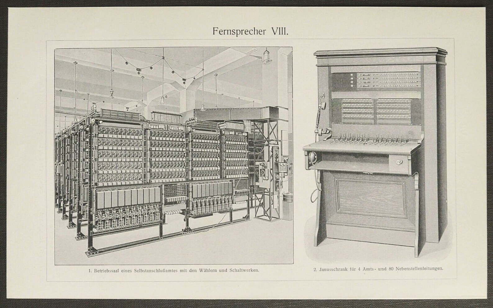 1900 Antique Print of ANCIENT TELEPHONES. PHONES. Telecomunications ...