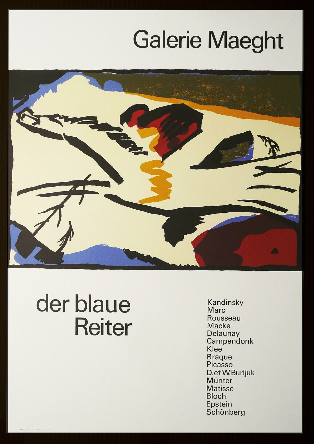 WASSILY KANDINSKY: "der Blaue Reiter", Original Lithographic Exhibition ...