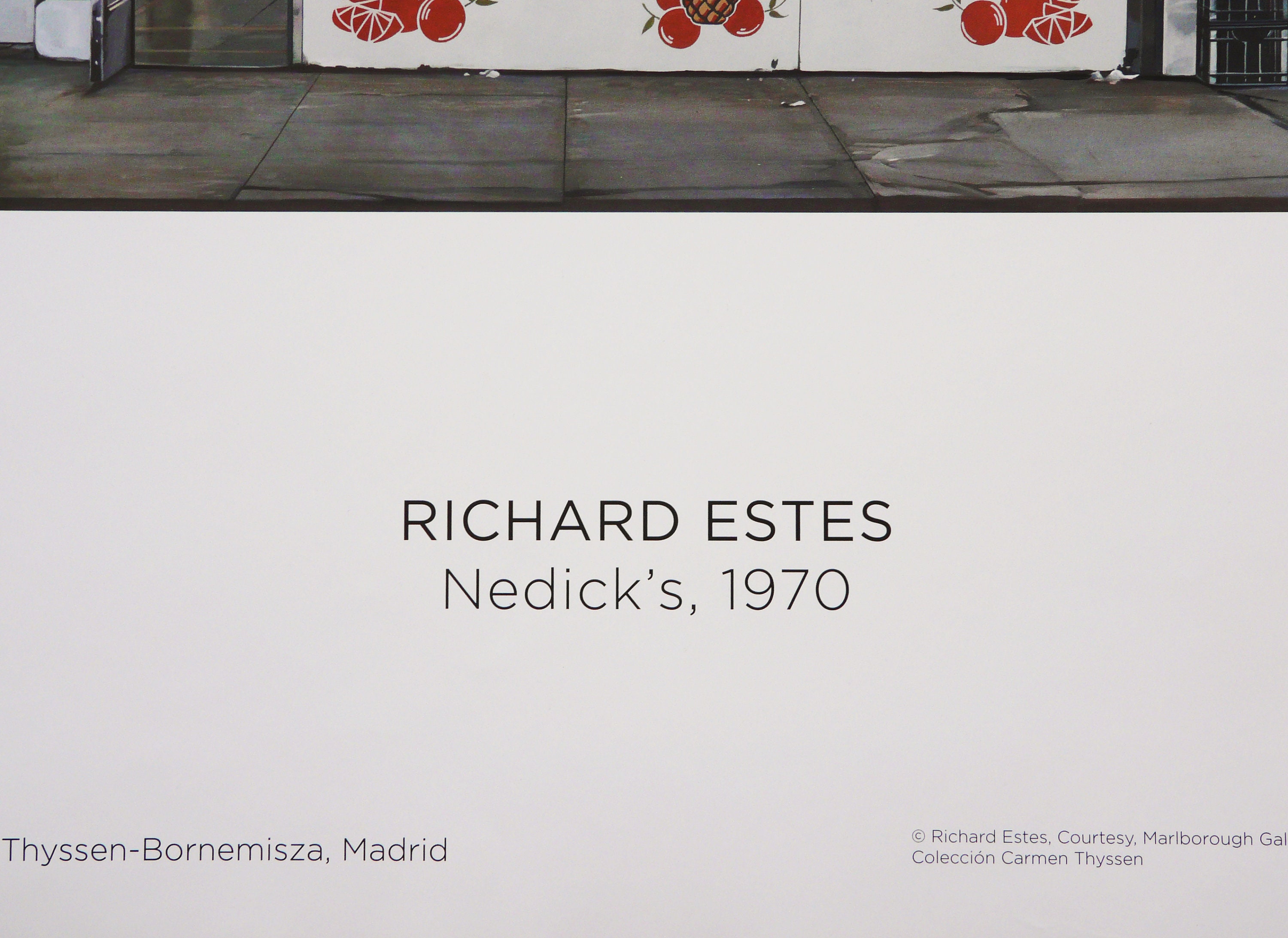 RICHARD ESTES: nedick's, 1970. Original Art Poster for Museo Thyseen ...