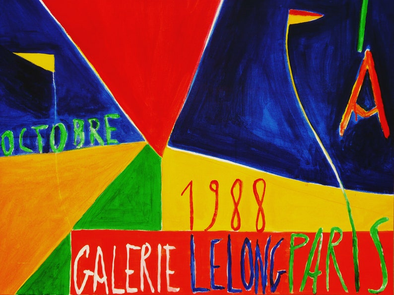 NICOLA DE MARIA Original Exhibition Poster for Lelong - Etsy